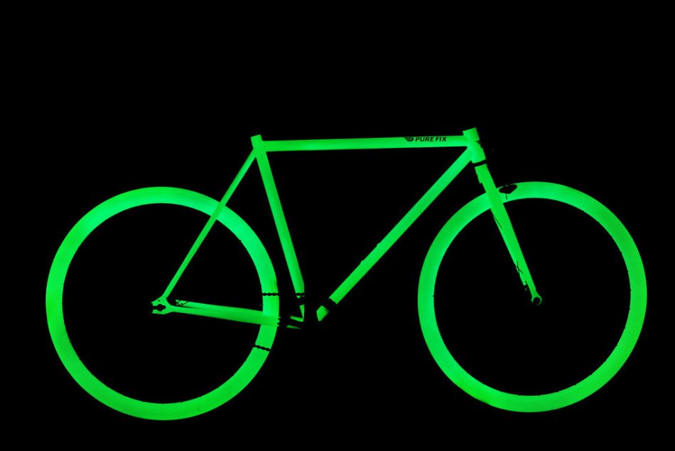 Pure Fix Glow Bikes.. Yes They Glow In The Dark
