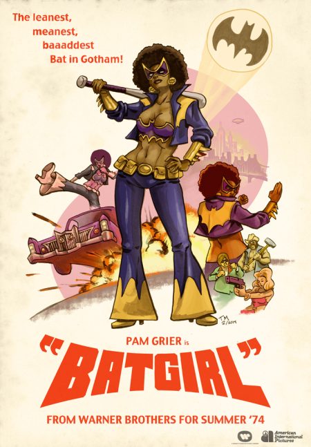 Illustration: Pam Grier As Bat Girl