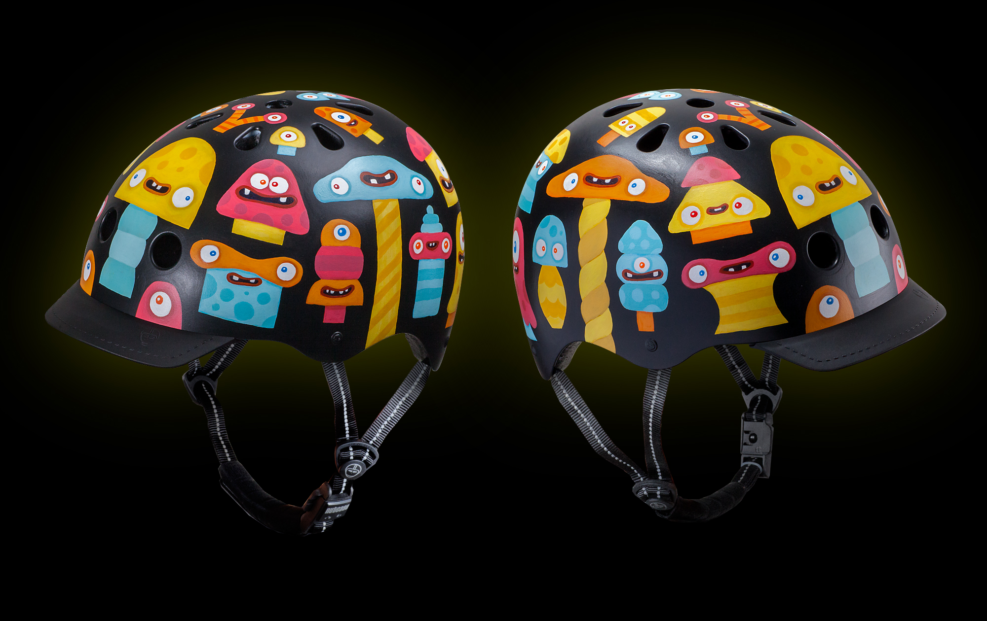 Illustrator BRAD SIMON Makes A Dope Custom Nutcase Helmet