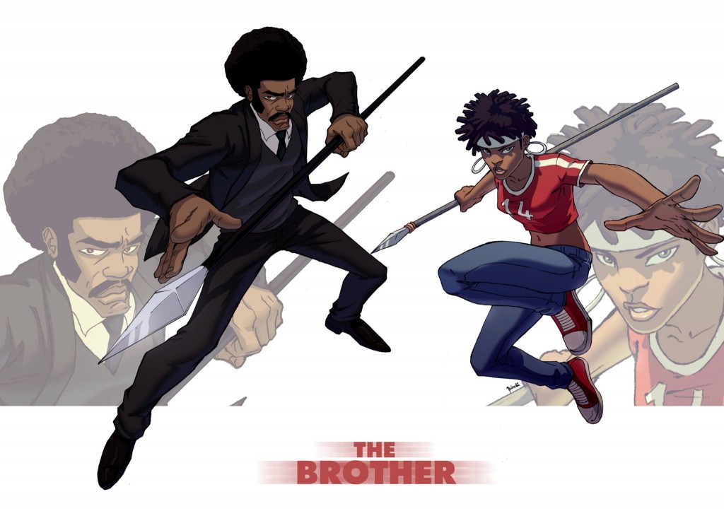 New "The Brother" Comic Book Character Illustration