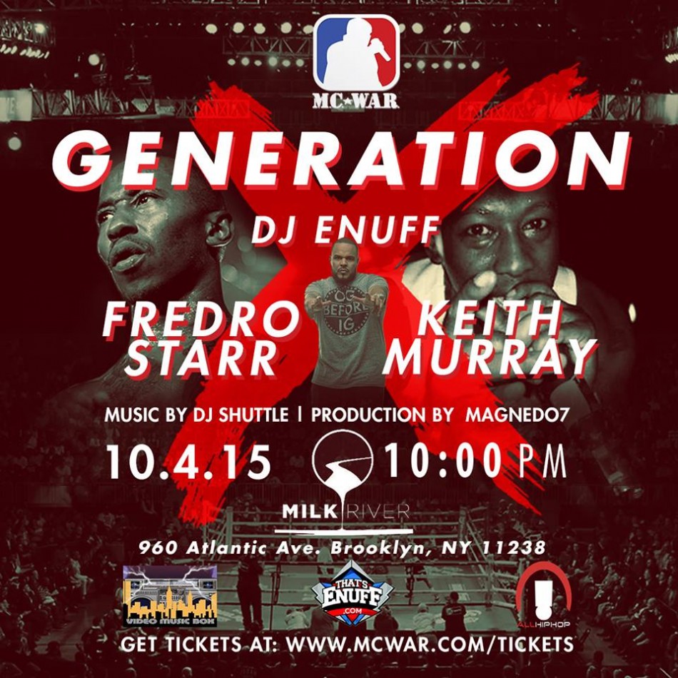 Rap Battle, Keith Murray VS. Fredro Starr Oct 4th