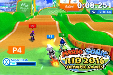 Mario and Sonic BMX Racing In Rio Olympic Video Game
