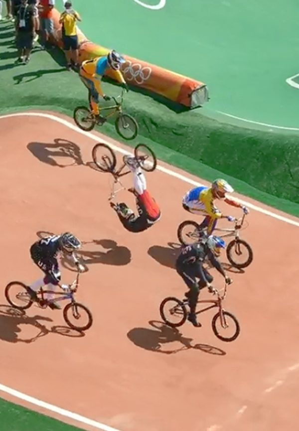 Video: Nic Long Front Flips During Olympic Practice