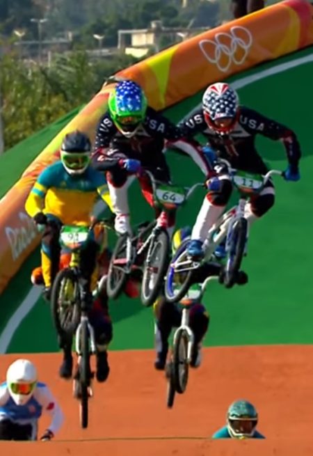 NBC Only show's Last Seconds Of Connor's BMX Olympic Win On Youtube