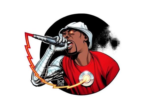 Dinco-D Is "FIRE SPITTER" Illustration By Rob Stull