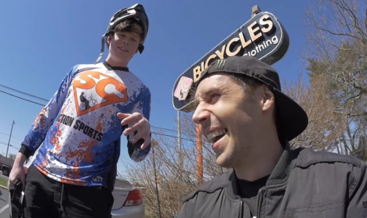 Big Boy Races BMX For The First Time!