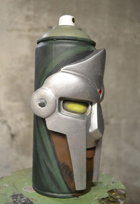 MF Doom Spray Can Art Sculpture