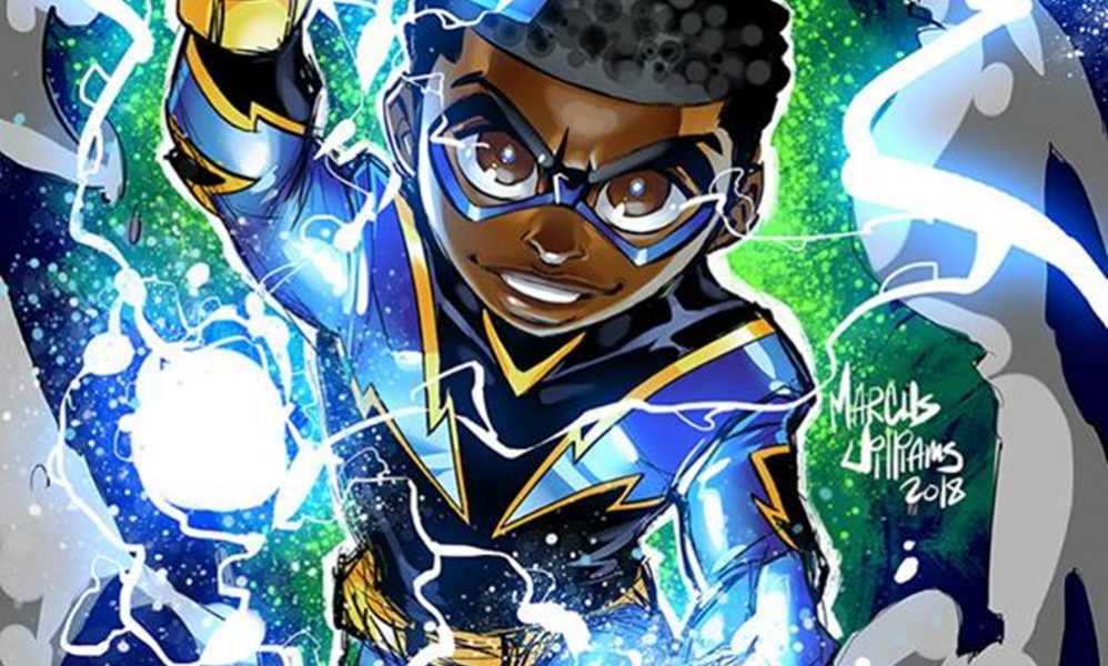 Young Heroes: Unlimited "Black Lightning" Illustration