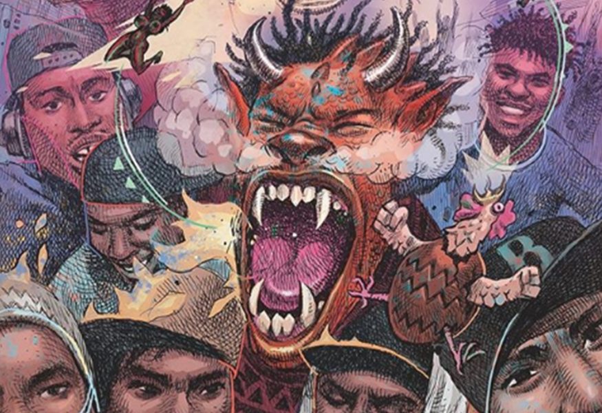 A Tribe Called Quest "Scenario Action" Illustration by Dan lish