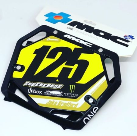 Mac Components "ONE" BMX Racing Number Plate