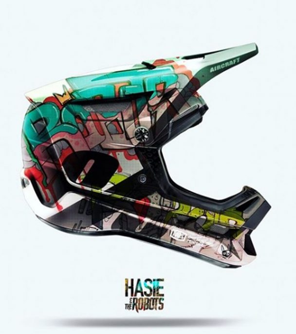 Hasie & The Robots, Custom Helmet Designs