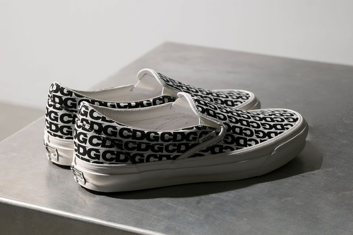 CDG x Vault x Vans Monogram Slip-Ons
