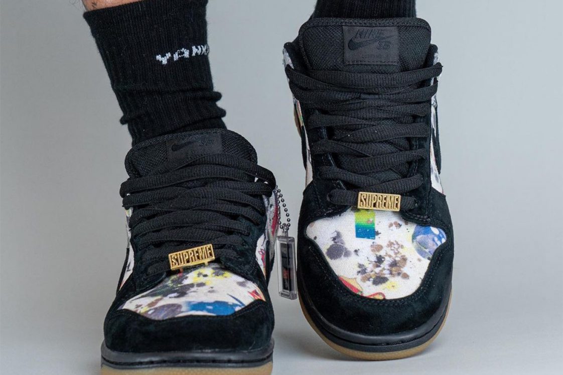 Supreme x Nike SB Dunk Low "Rammellzee" Art Shoe