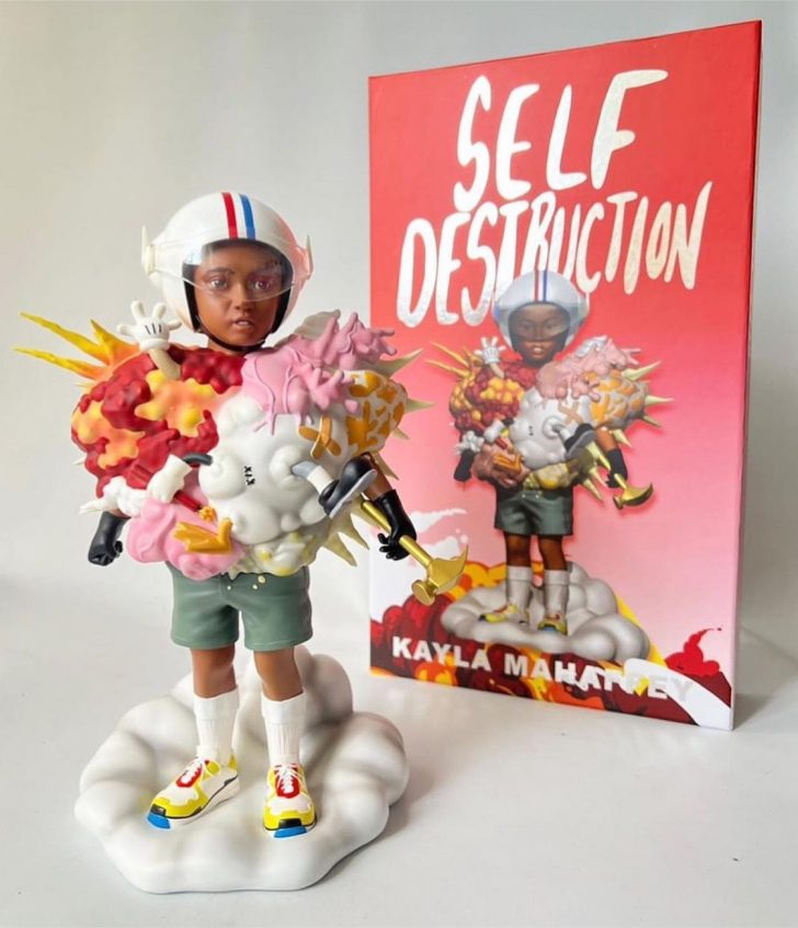 Self Destruction Art Toy By Kayla Mahaffey x Thinkspace