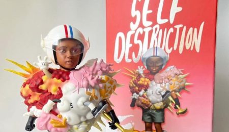 Self Destruction Art Toy By Kayla Mahaffey x Thinkspace