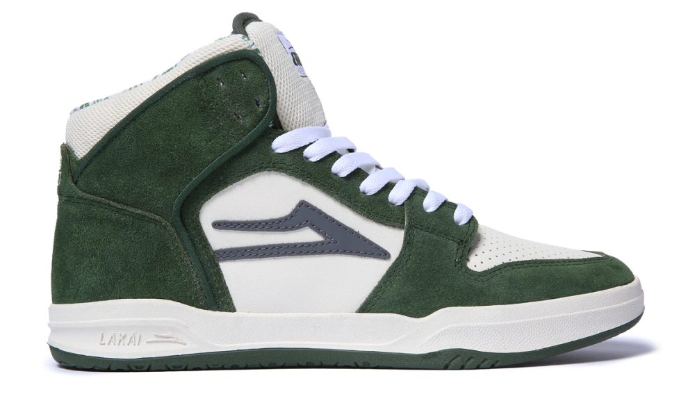 Lakai Telford Hi-Top Sneakers, Green-Creme Suede