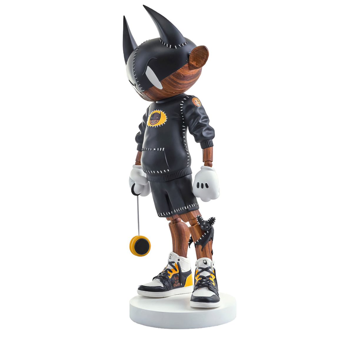Yoyo Batboy Art Toy Figure By Brett Crawford x Toyqube