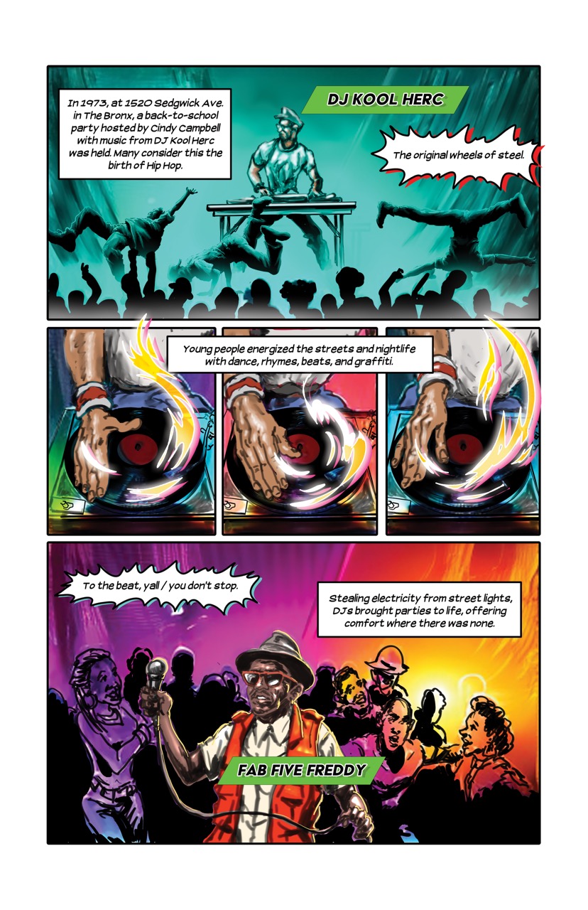 A Graphic History Of HipHop By Walter Greason x Tim Fielder