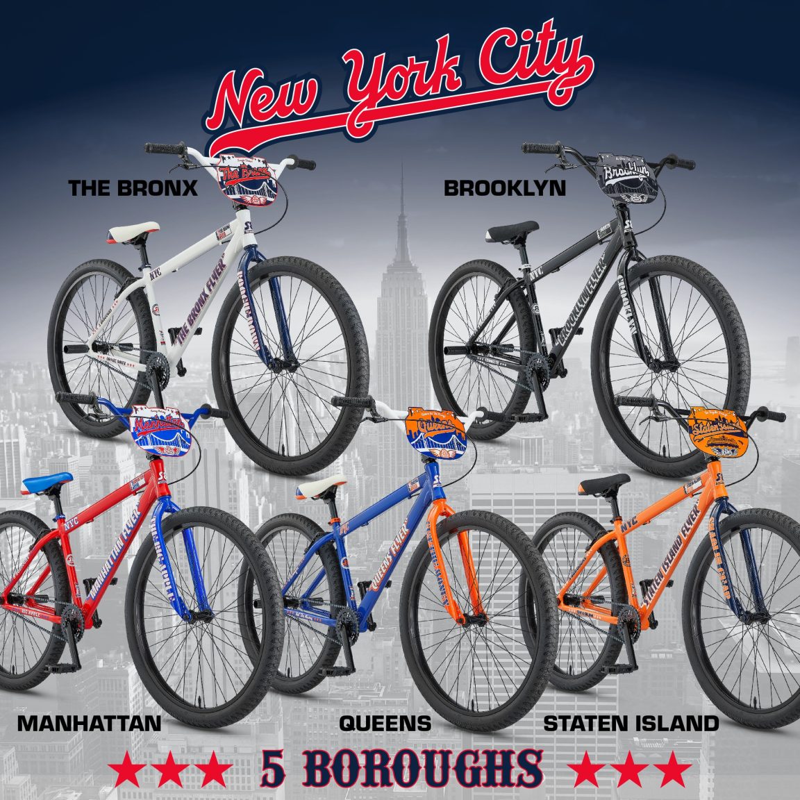 SE Bikes NYC Inspired - 5 Boroughs - Big Flyer Series