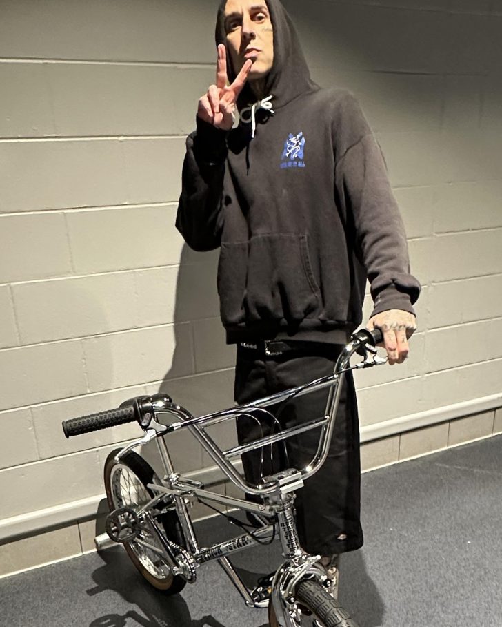 Travis Barker Picked Up A New Hutch Trickstar BMX Bike