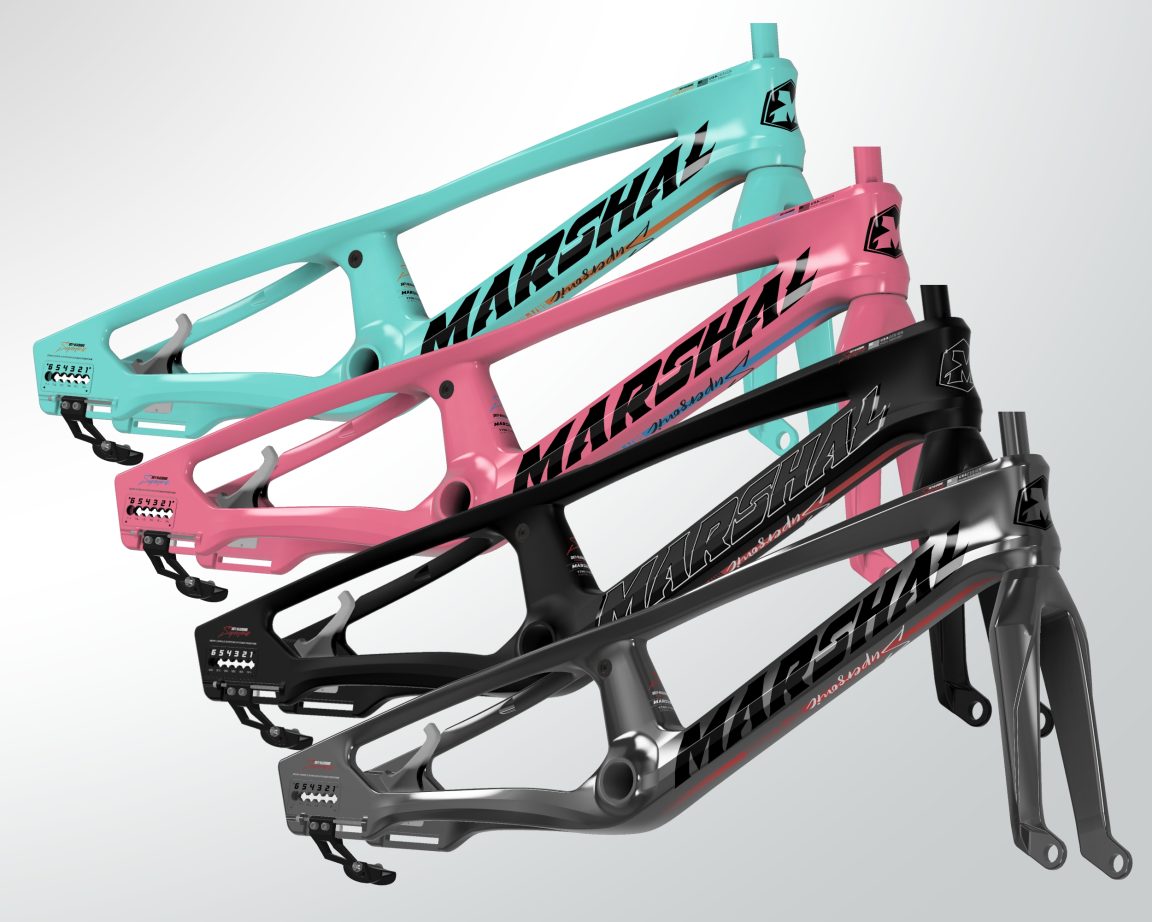 Marshal SR71 Blackbird Supersonic Carbon BMX Frame x forks