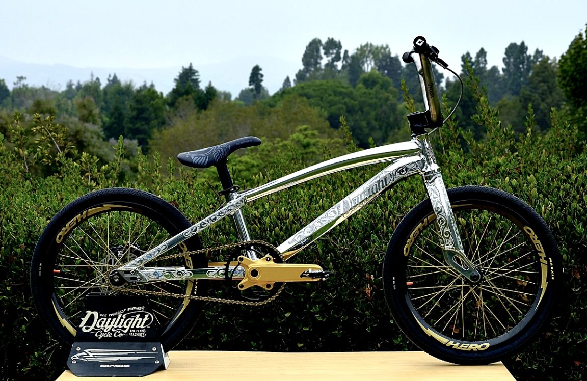 Engraved, Polished 2024 Daylight Wavelength 2.0 BMX Race Bike
