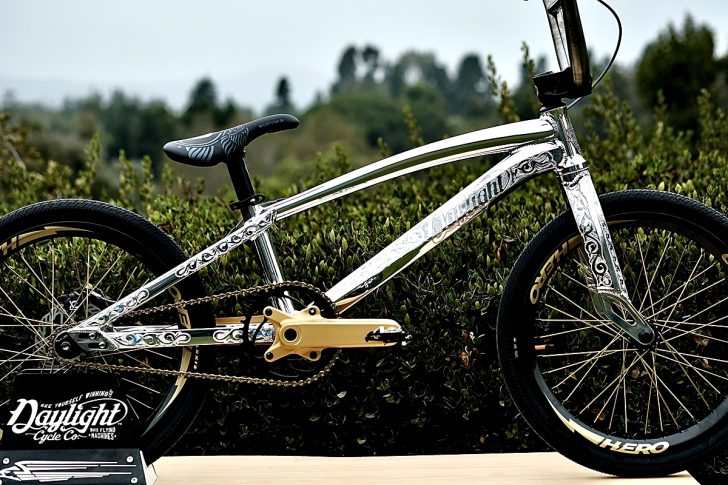 Engraved, Polished 2024 Daylight Wavelength 2.0 BMX Race Bike