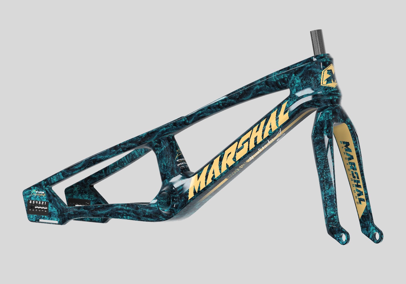 Marshal's LA Lakers Inspired Carbon BMX Racing Frame Colorway
