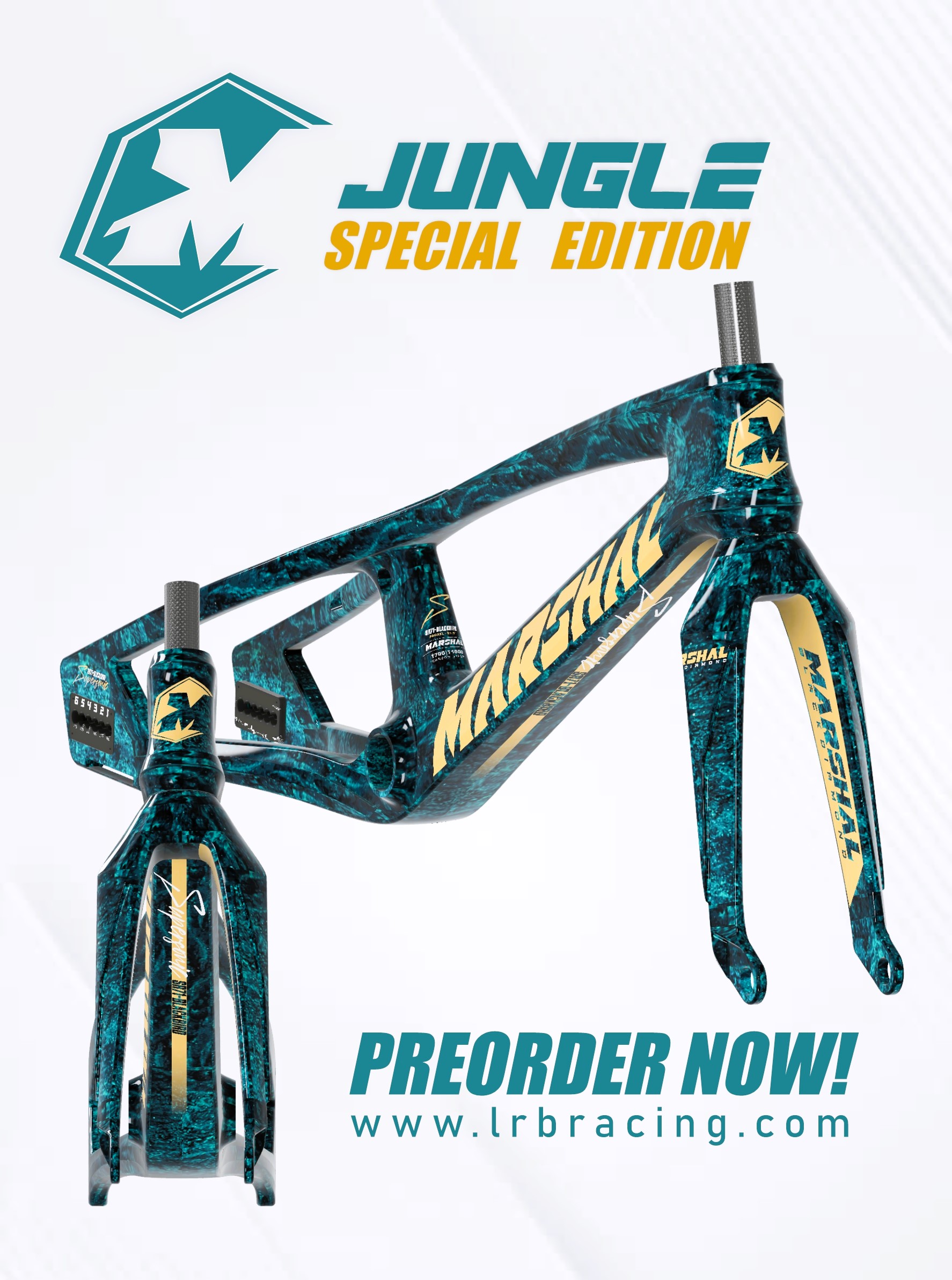 Marshal's LA Lakers Inspired Carbon BMX Racing Frame Colorway
