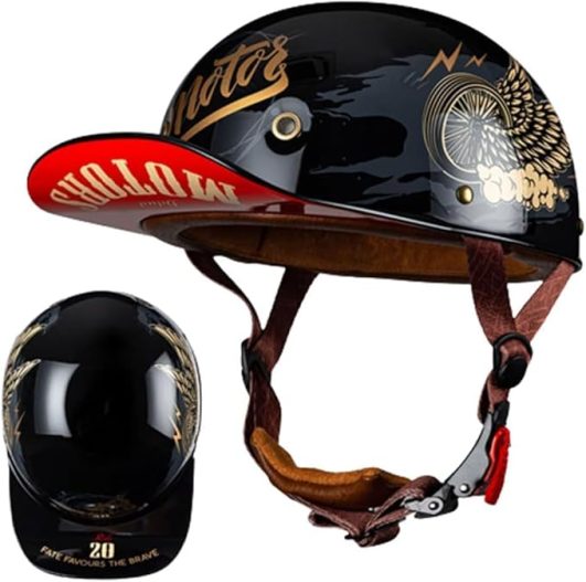 DOT Approved Baseball Cap Motorcycle Helmets Are Pretty Fresh!