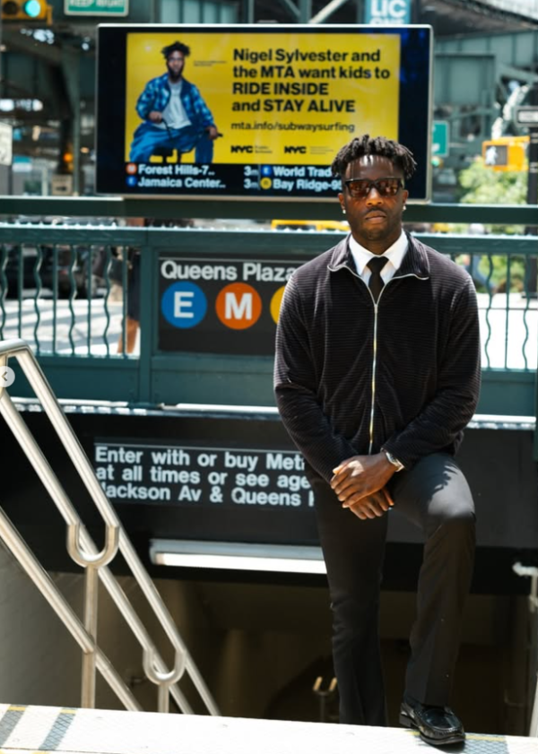 Nigel Sylvester MTA Ride Inside Stay Alive Campaign